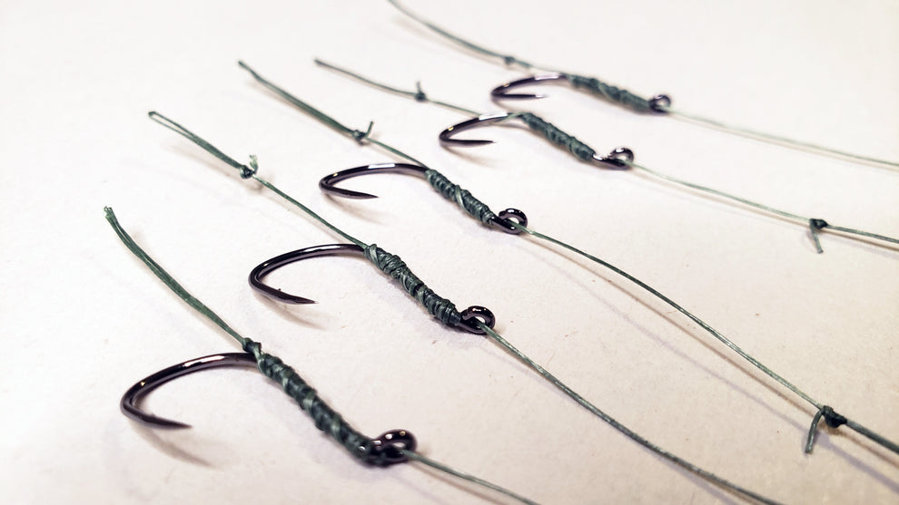 Hair Rig Hook Links with Rig Keeper - Hand Tied – Tom's Tackle Shop